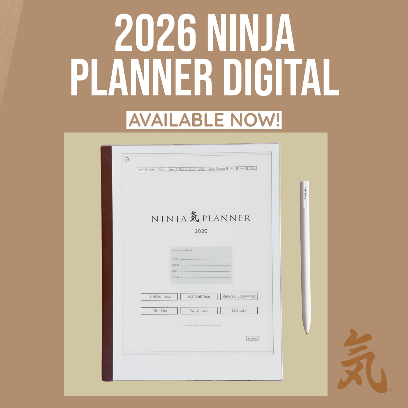 2026 Ninja Planner - Ninja Store
